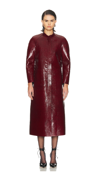 TOM FORD Leather Duchesse Biker Coat